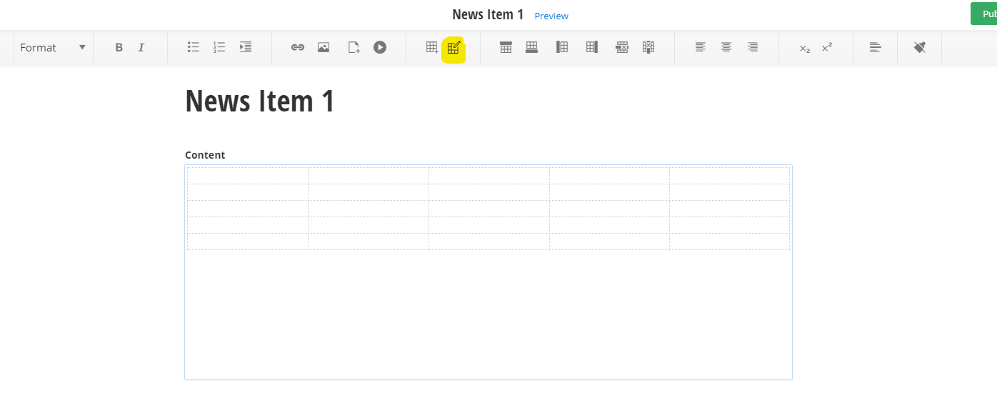 AdminApp: Add table headers - Progress Community