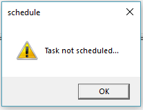 Task not Scheduled - Progress Community