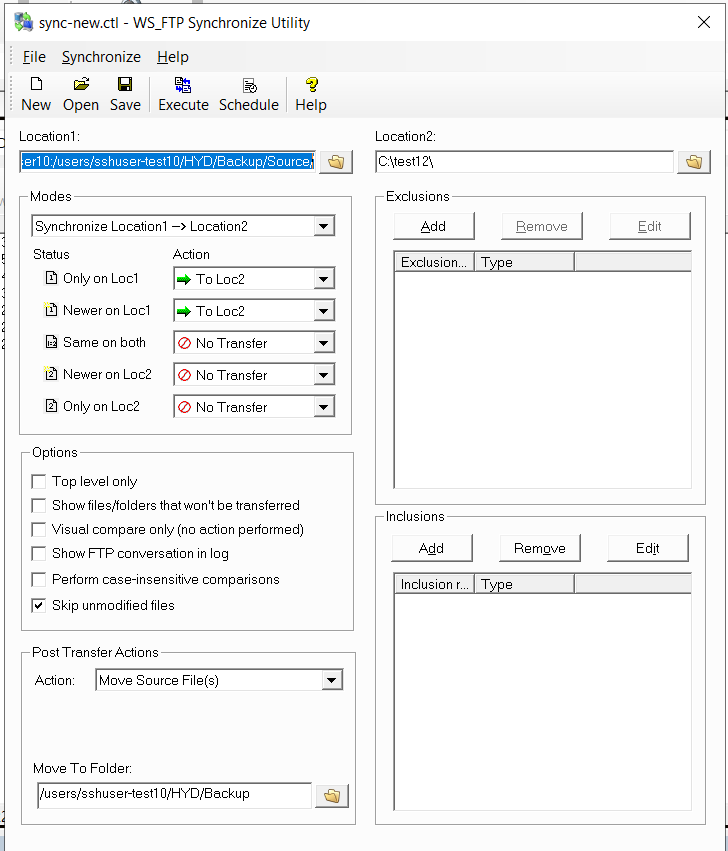 WS_FTP Professional 12.7 Sync Issue - Progress Community