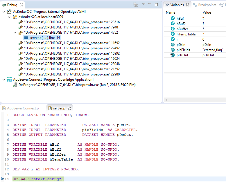 How to configure broker debugging for classic AppServer - Progress ...