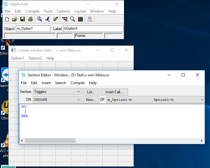 How to add menu trigger code in the OpenEdge Developer Studio AppBuilder perspective? - Progress ...