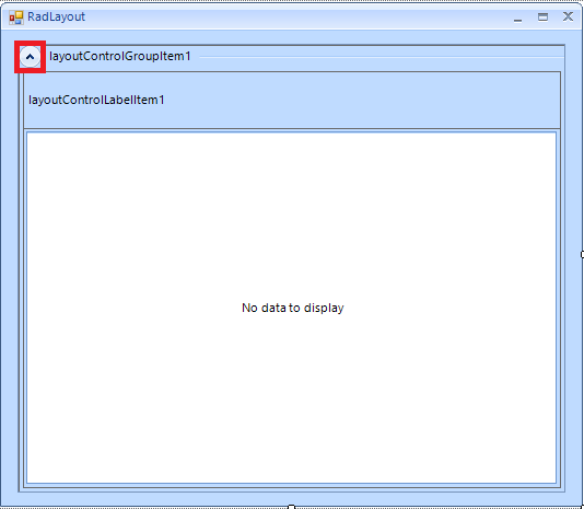 How to hide expand button of a RadLayoutControl Group? - Progress Community