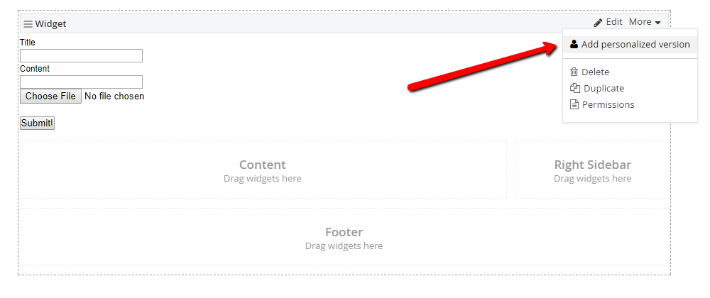 Personalize Custom Webforms Widgets Progress Community 
