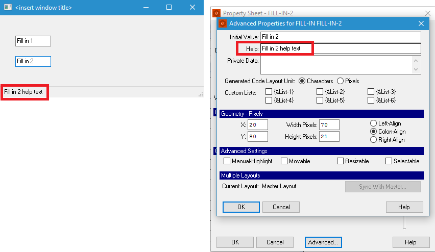 How to capture the help text of the fill-in field from an embedded ABL ...