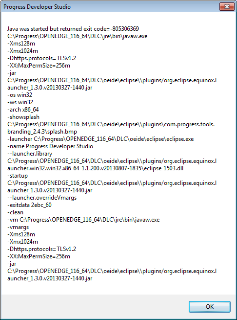 Progress Developer Studio for OpenEdge hangs when working with .NET ...