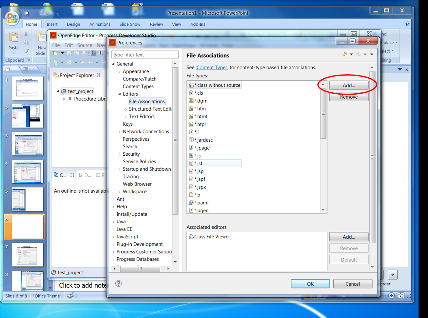 How to make OpenEdge PDS editor recognize files with non-standard ...