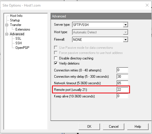 How do I change my Site to connect over a different port in WS_FTP ...