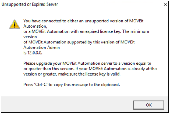 MOVEit Automation - Admin Console Is Not Backwards Compatible - Progress Community
