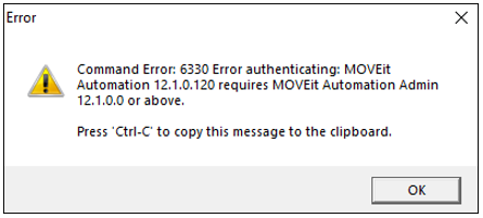MOVEit Automation - Admin Console Is Not Backwards Compatible - Progress Community