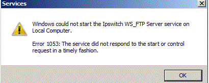 WSFTP and SSH services will not start - Progress Community