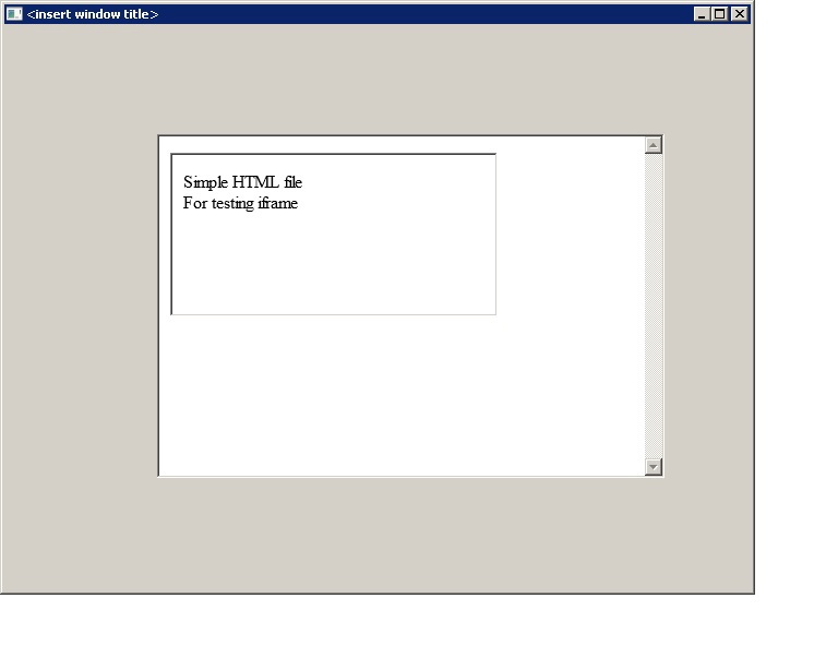 How to load an iframe into an OCX control implementing a web browser. - Progress Community