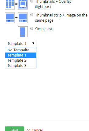 How to add a dropdown list to image gallery widget designer and populate layoutemplatepath ...