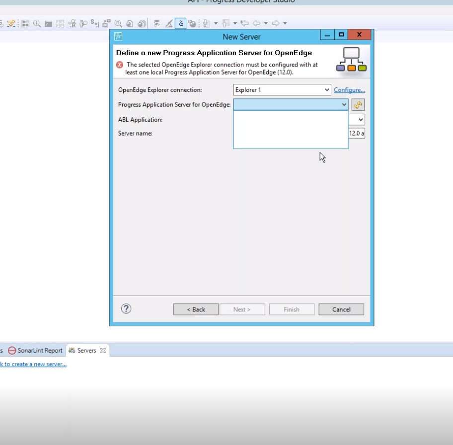 Pasoe Instances Are Not Listed When Adding A Server In Pdsoe Progress