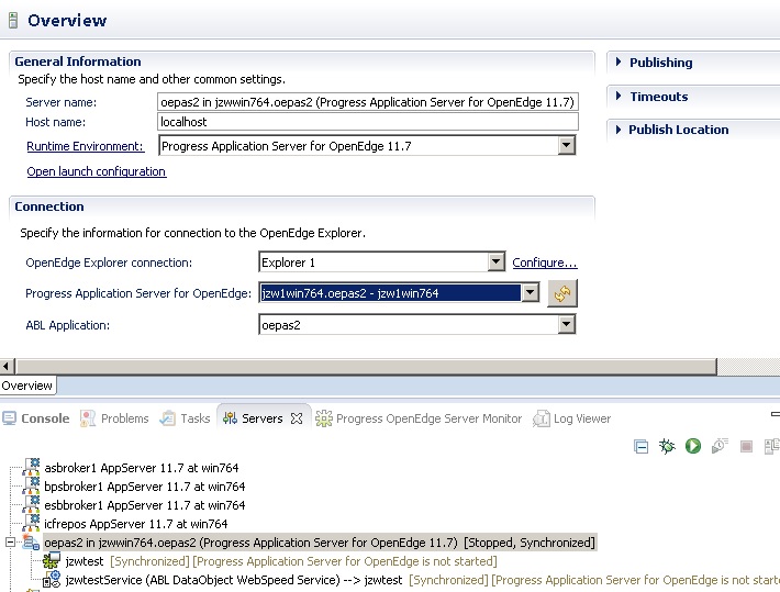 Changing a PAS for OpenEdge instance in PDS for OpenEdge. - Progress Community