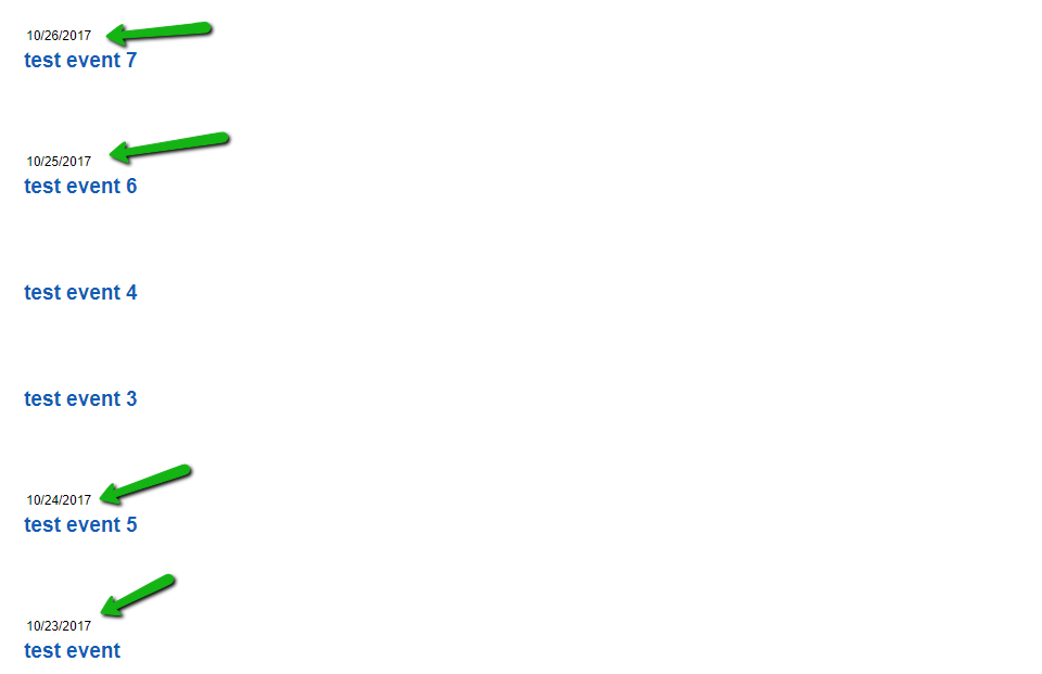 How To Group Events In Webforms Events Widget By Starting Date Progress Community 