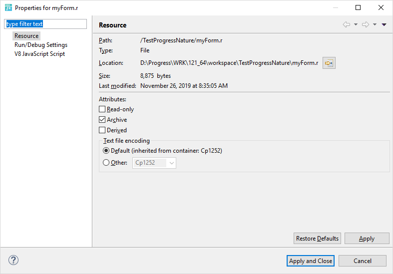 Pdsoe Open Resource Dialog Displays R Code Unexpectedly Progress Community