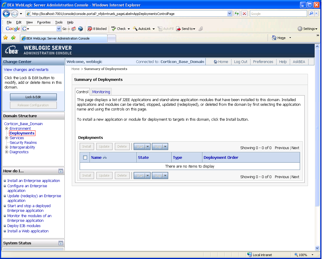 Corticon Server 5.x sample EAR installation for WebLogic 9.2 - Progress Community