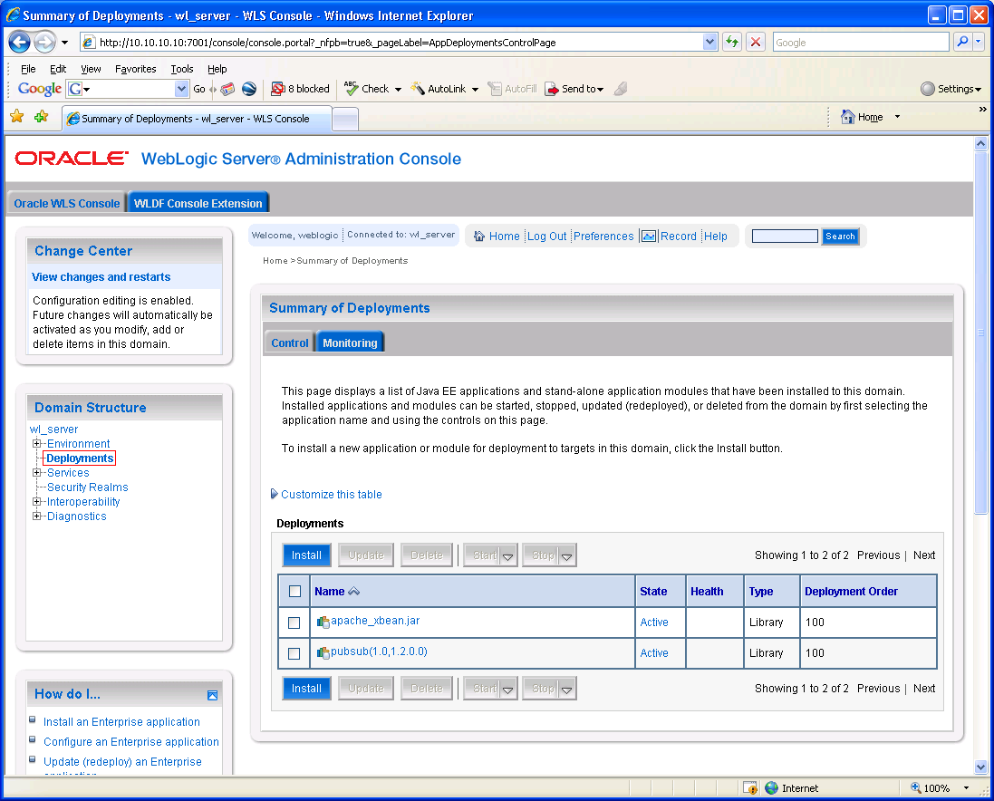 Corticon Server 5.x sample EAR Installation on Oracle WebLogic 10.3 ...