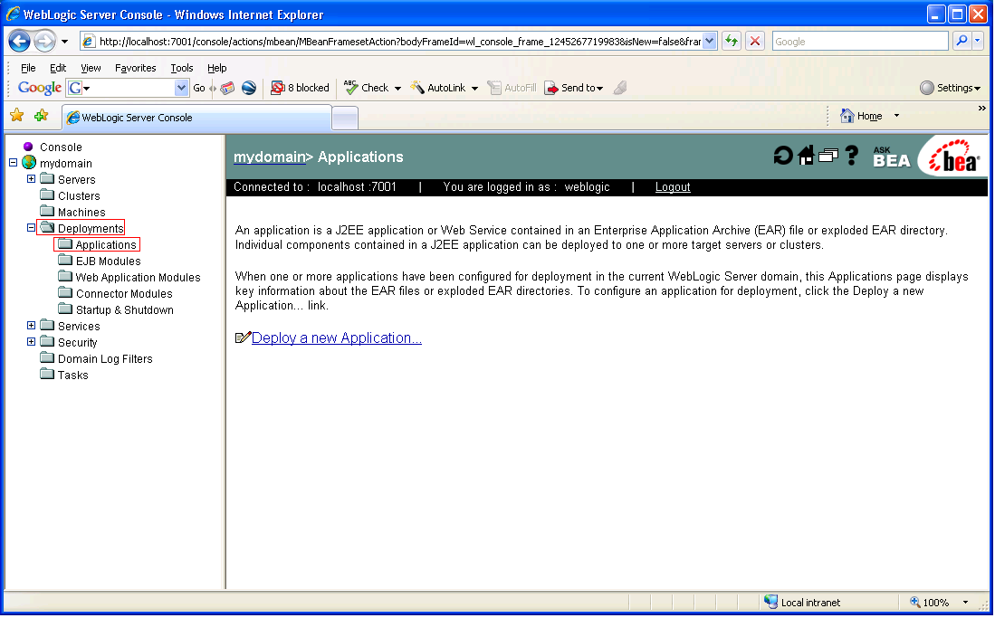 Corticon 5.x Sample EAR installation for WebLogic 8.1 - Progress Community