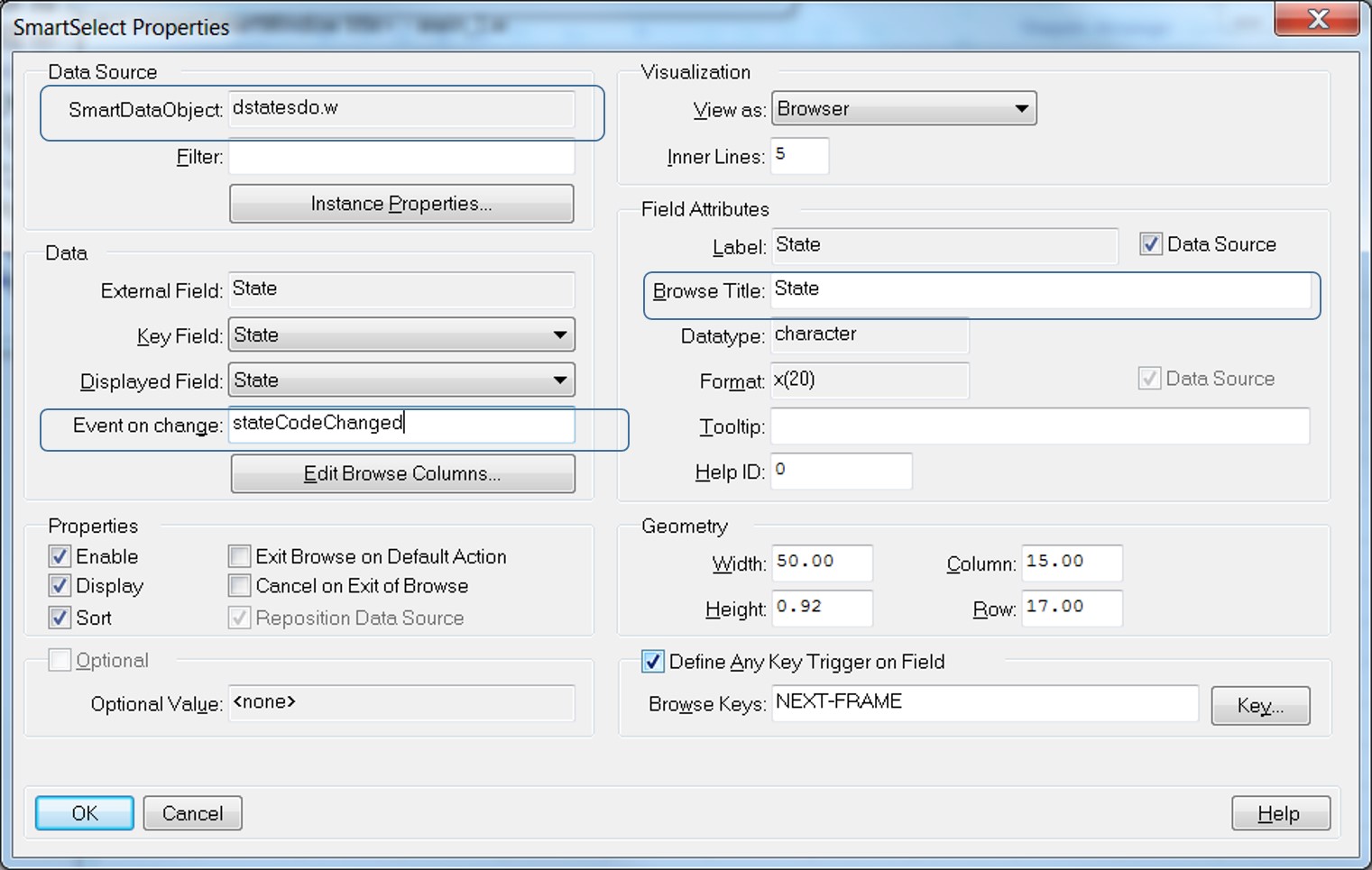 Validate data on a SmartSelect object. - Progress Community