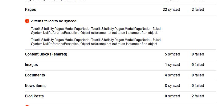 Sitesync Specific Pages Cannot Be Synced Progress Community