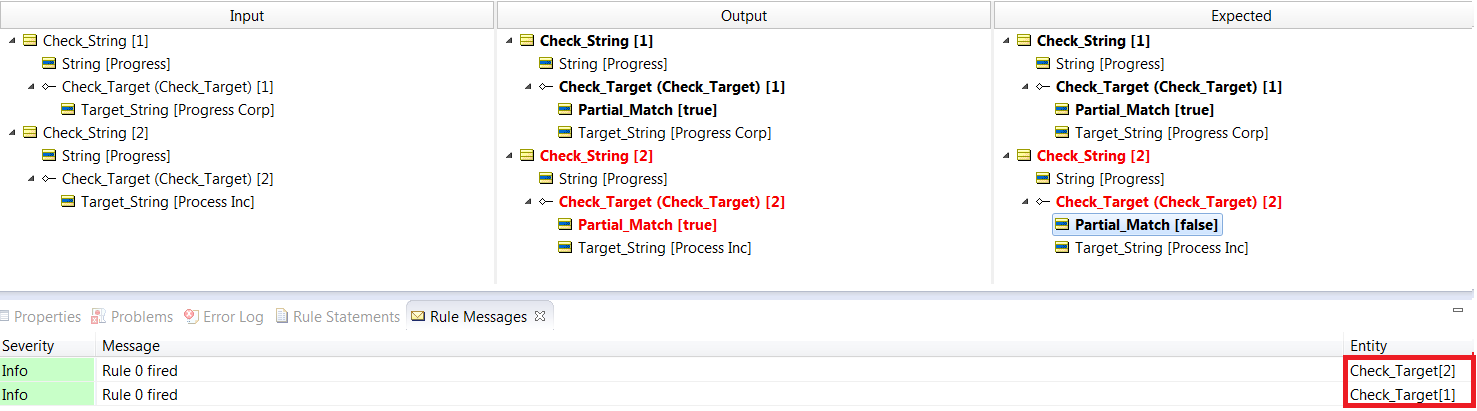 Results with the Corticon contains operator are different. - Progress Community