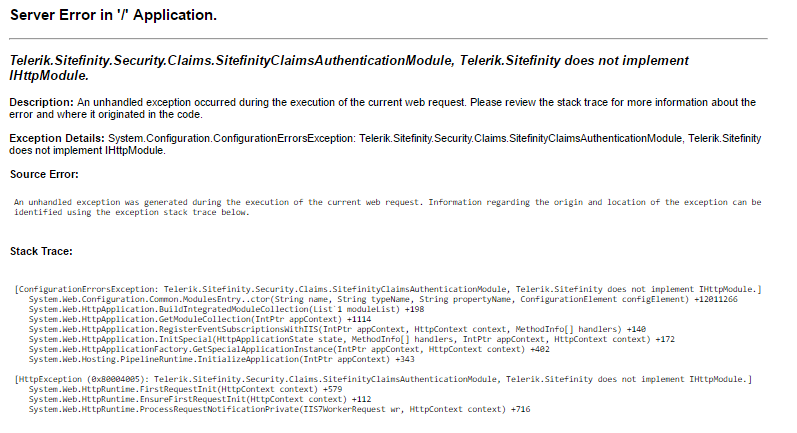 Teleriksitefinitysecurityclaimssitefinityclaimsauthenticationmodule Teleriksitefinity 