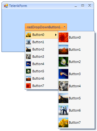 How to add images of different sizes to a Telerik RadMenu, RadDropDownButton, etc. - Progress ...