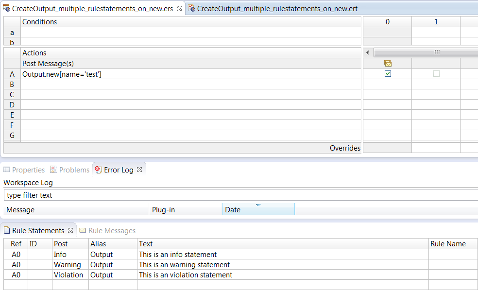 Multiple rulestatements on the same action with .new operator results in FATAL ERROR with ...