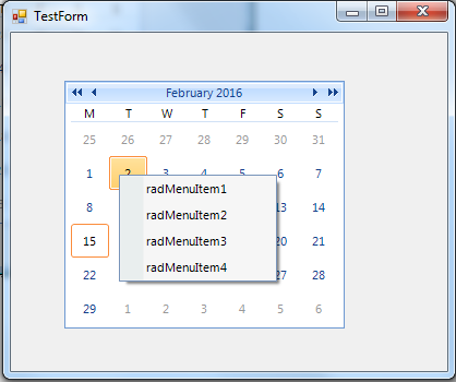 How to position a Telerik radContextMenu on a control - Progress Community