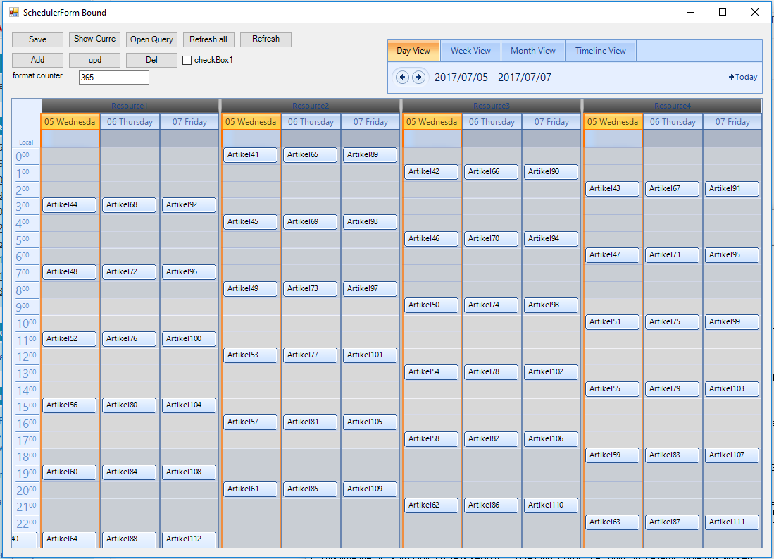 Telerik RadScheduler bound to probindingsource deletes the resource ...