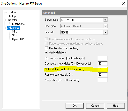 Connect failure in WS_FTP Professional - Progress Community