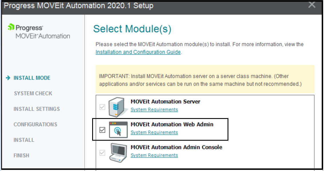 How To Re Install Moveit Automation Web Admin Progress Community