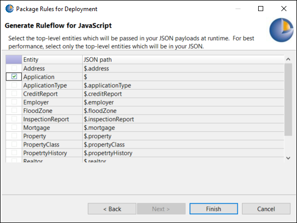 Automatically selecting all the top-level Entities in Corticon.js ...