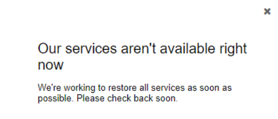 "Our services aren't available right now" error when importing language ...