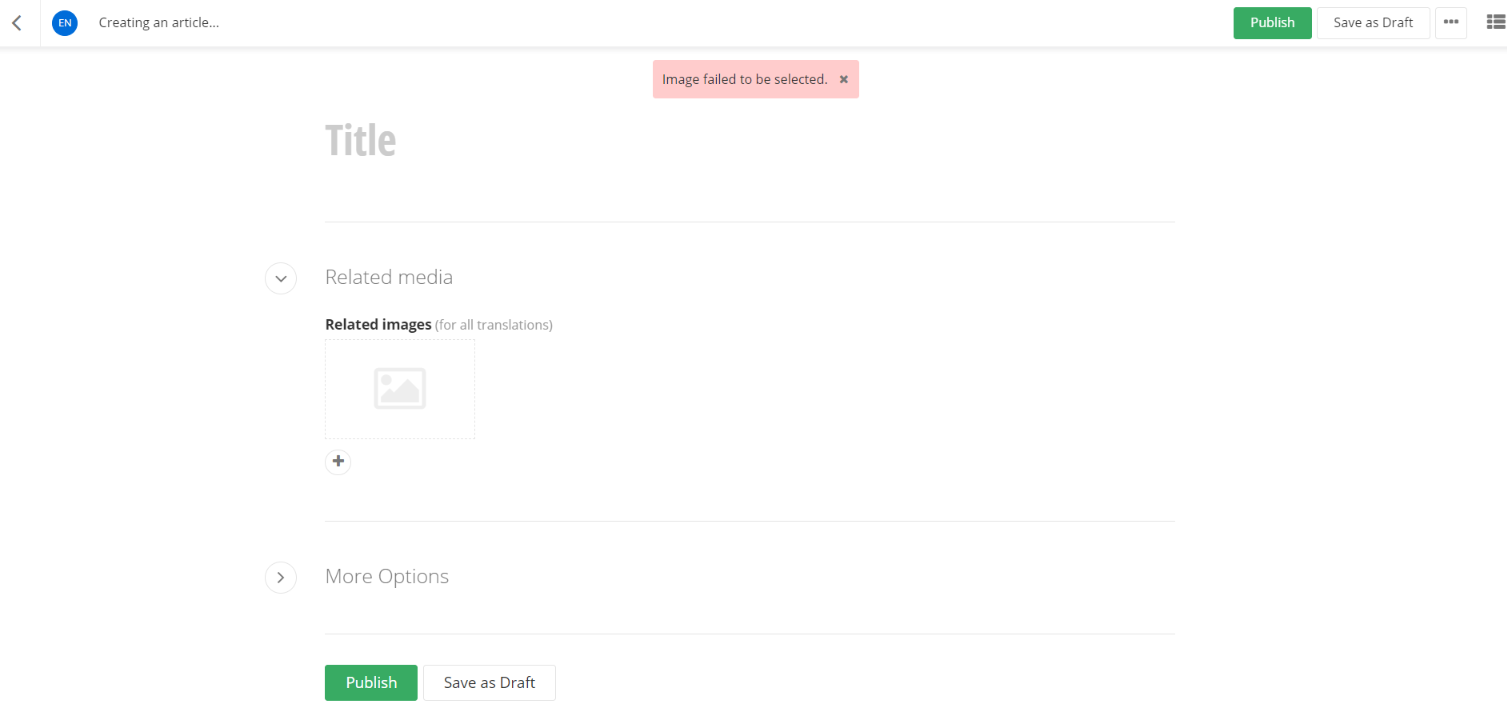 Cloudinary Image Failed To Be Selected Error When Trying To Use An Image From Cloudinary
