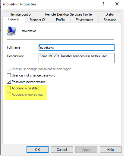 MOVEit - Change Windows Service Account Password - Progress Community