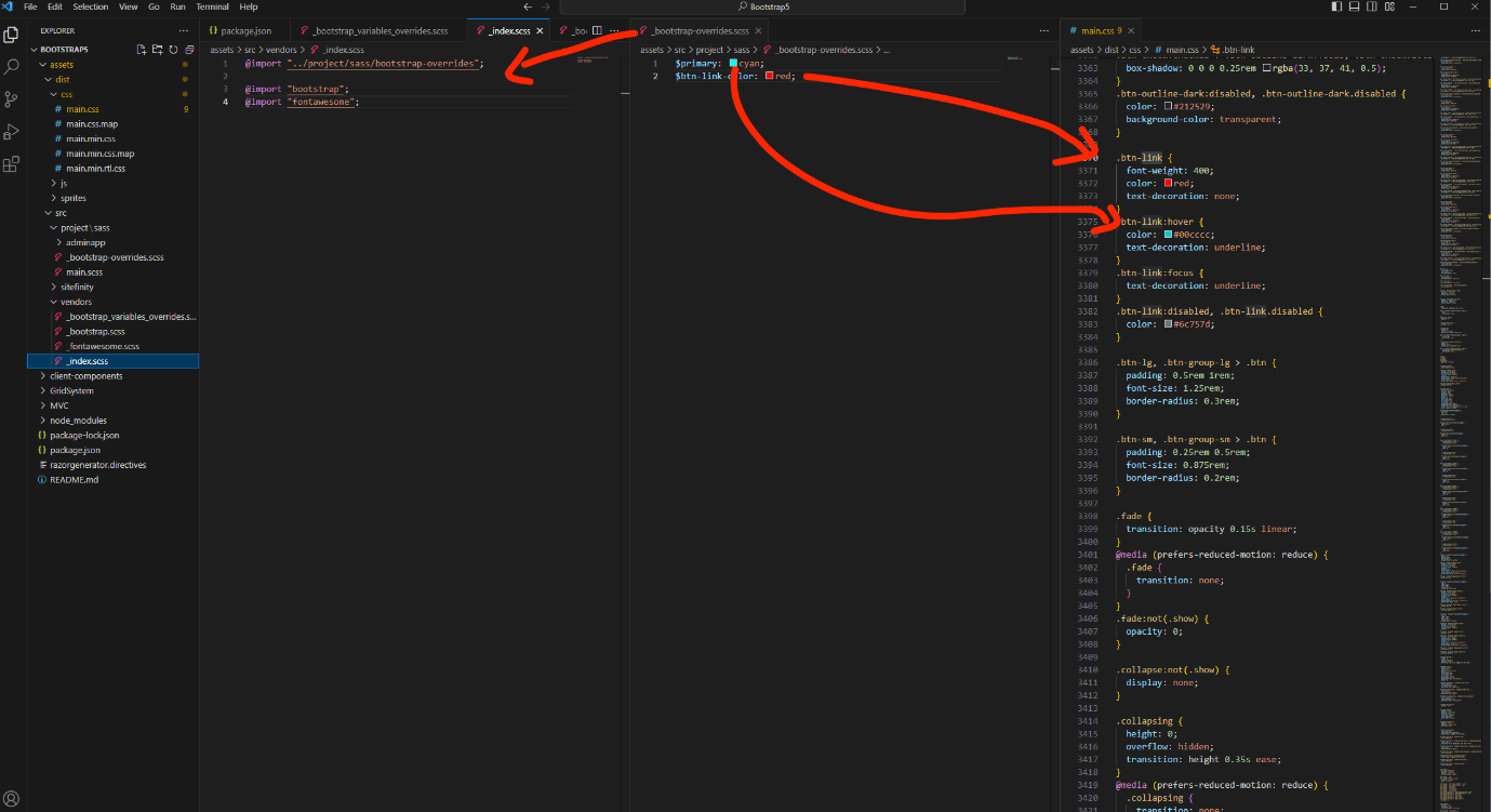 How can I customize Bootstrap's built-in styles in Sitefinity - Progress Community
