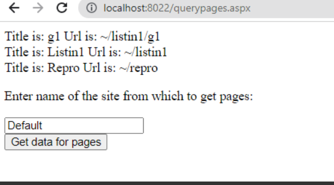 How to get a list of all pages their titles and URLs - Progress Community