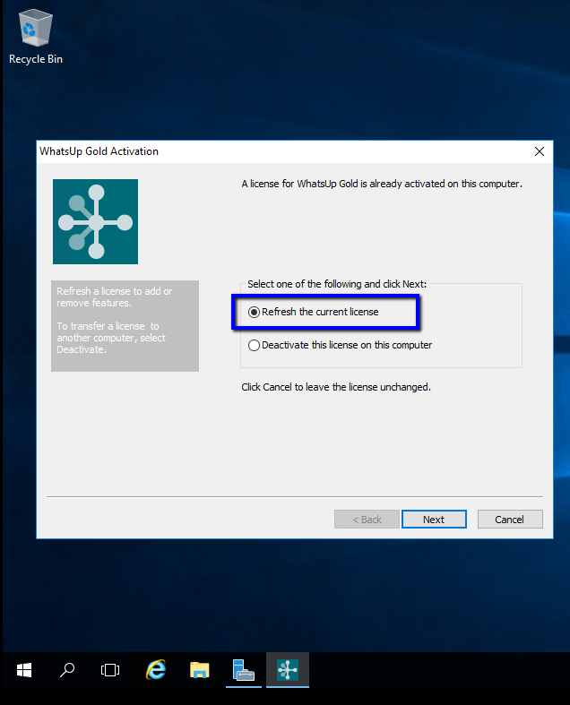 Refreshing your license after a renewal of your Service Agreement or ...