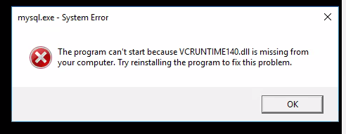 Error 1053:The service did not respond to the start or control request ...