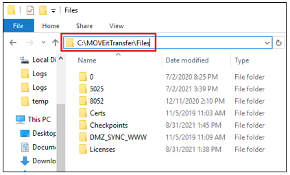 How to check the size of your MOVEit Transfer file store - Progress ...