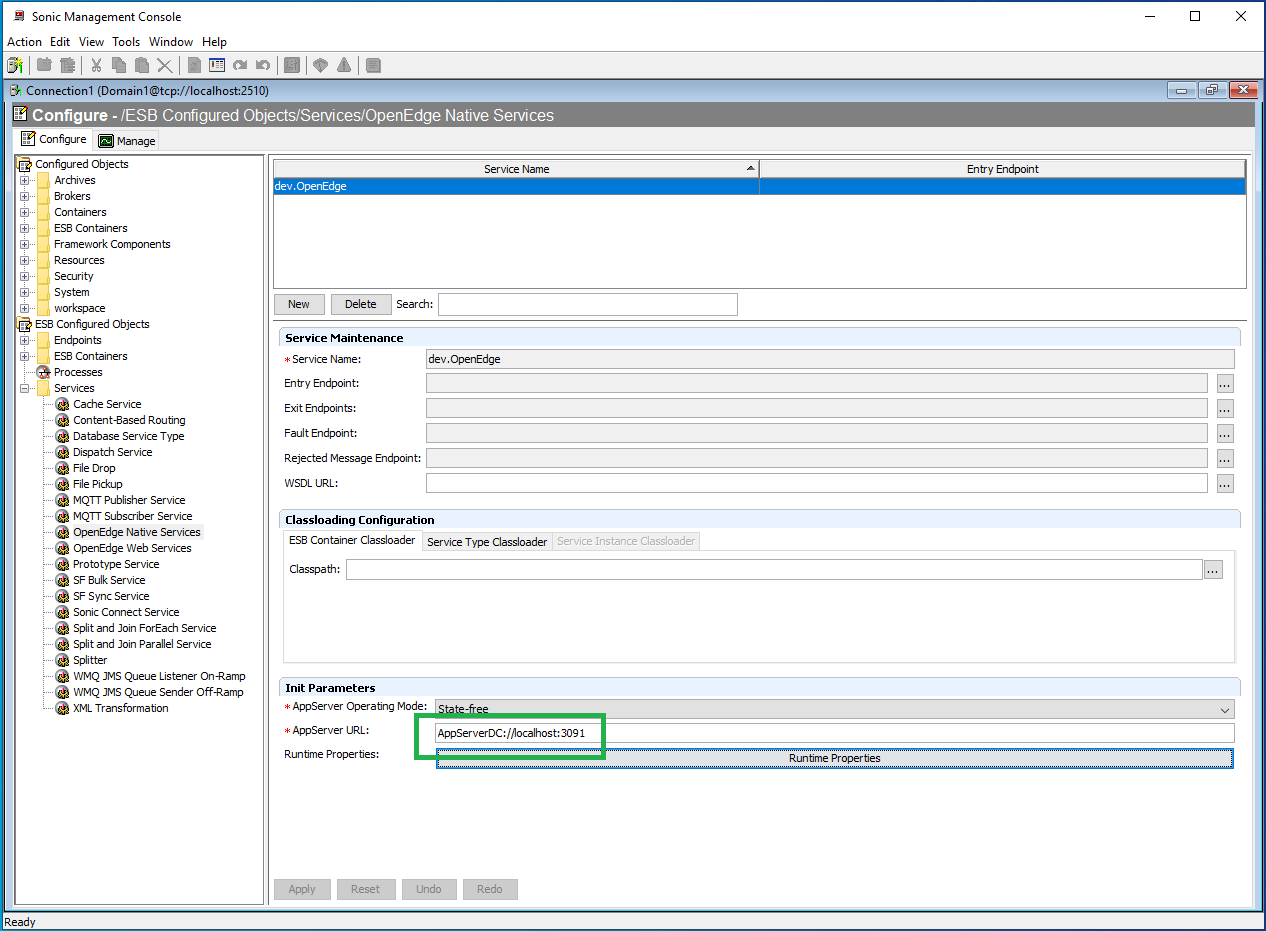 Invalid Message Format exception error 7251 using the OpenEdge ESB Native invocation service ...