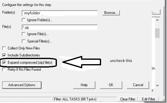 Getting error when running unzip in an MIA task - Progress Community