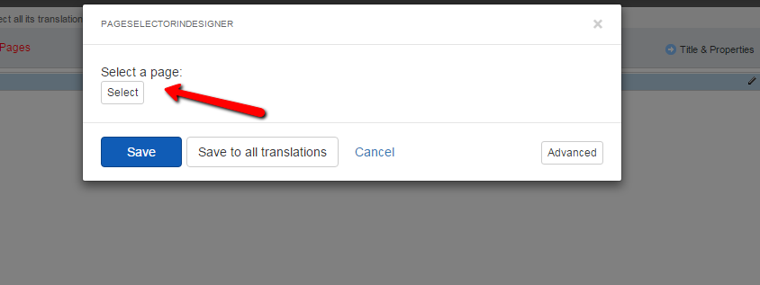 Mvc How To Add A Page Selector In Widgets Designer View Progress Community
