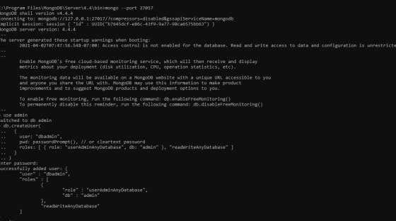 Installation procedure for the Mongo database to be used with OpenEdge ...