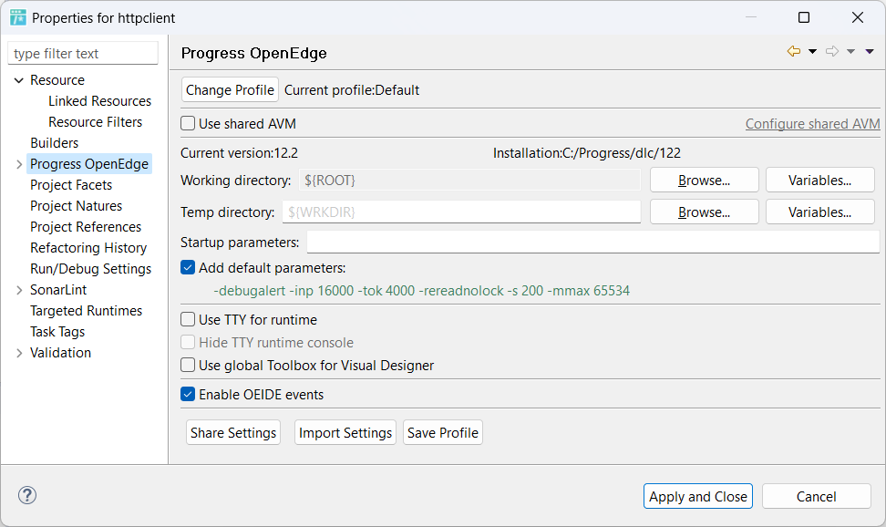 Restarting Openedge Avm In Pdsoe Fails With Error Progress Community