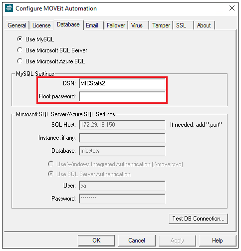 How do you reset the MySQL root and/or the application/ODBC user ...
