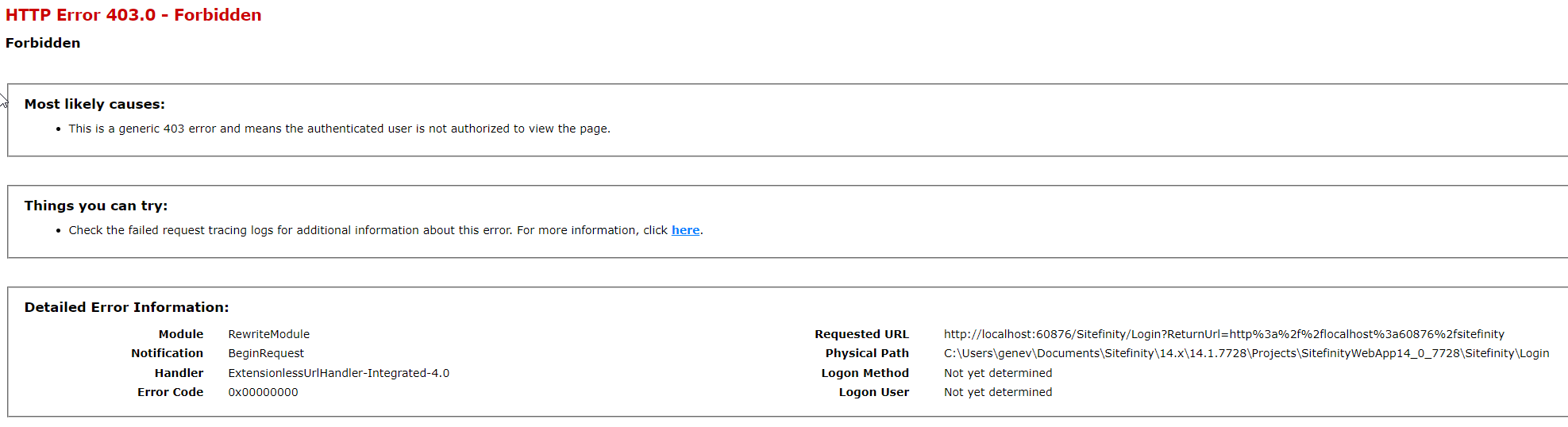 Cannot access backend - Progress Community