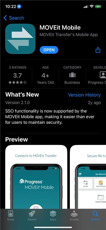 MOVEit Transfer Mobile shows "Unable to Connect" - Progress Community